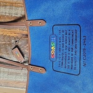 Coach | Bags | Coach Reversible City Tote In Rainbow Signature Canvas | Poshmark